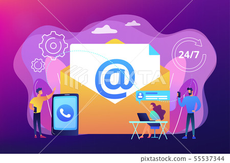 Get in touch concept vector illustration. - Stock Illustration ...