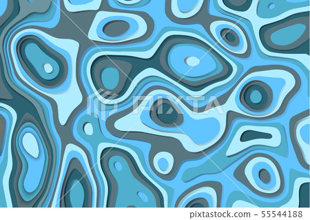 Abstract pattern background blue colour contour - Stock Illustration ...