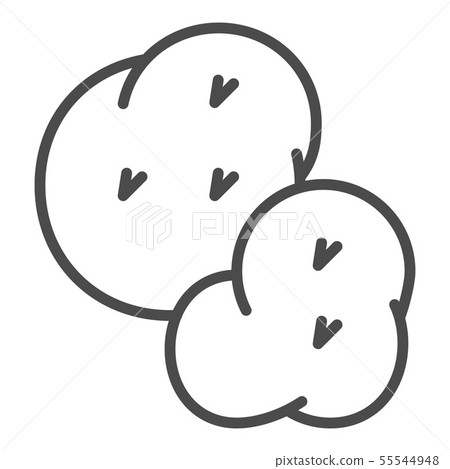 outline potatoes vector icon. isolated black... - Stock Illustration ...