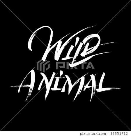 Wild animal calligraphy - Stock Illustration [55551712] - PIXTA