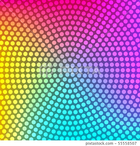 Rainbow gradient background with circular dotted - Stock Illustration ...