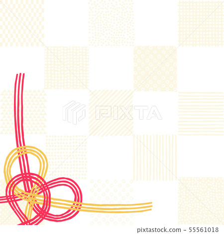Japanese modern checkered pattern Mizuhiki - Stock Illustration ...