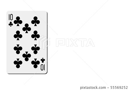 Playing card club 10 - Stock Illustration [55569252] - PIXTA