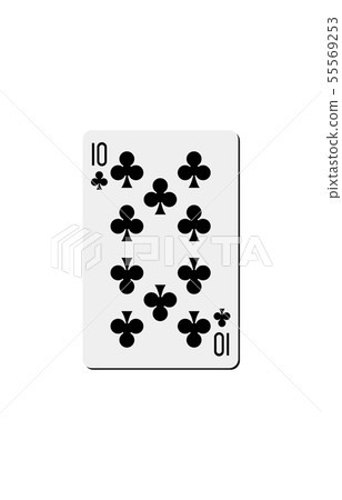 Playing card club 10 - Stock Illustration [55569253] - PIXTA