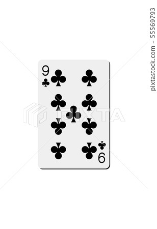 Playing card club 9 - Stock Illustration [55569793] - PIXTA