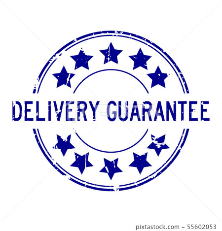 Grunge blue delivery guarantee word stamp - Stock Illustration [55602053] - PIXTA