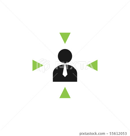 Target employee icon design template vector - Stock Illustration ...