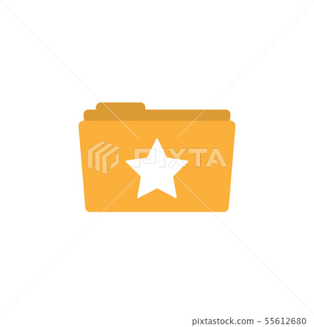 Star folder icon design template vector isolated - Stock Illustration ...