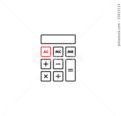 Calculator graphic design template vector isolated - Stock Illustration ...