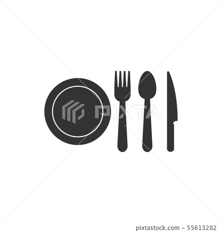 Cutlery icon design template vector isolated - Stock Illustration ...