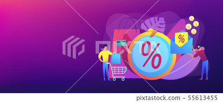 Rebate program concept banner header - Stock Illustration [55613455 ...
