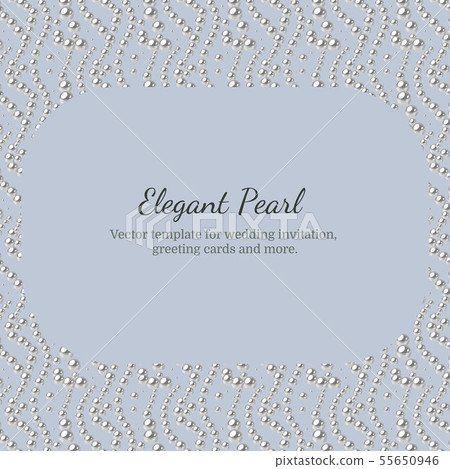 Elegant template with pearl pattern. Vector design - Stock Illustration ...