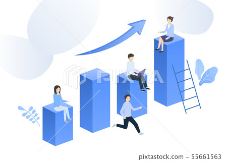 Business Vector Illustrations-Advancement - Stock Illustration ...