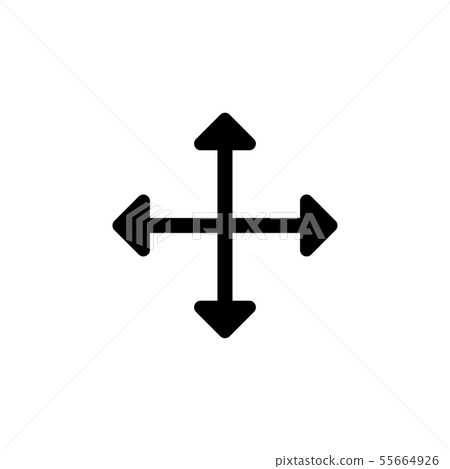 Arrow four way icon design template vector - Stock Illustration ...