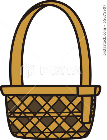Bamboo basket - Stock Illustration [55675907] - PIXTA