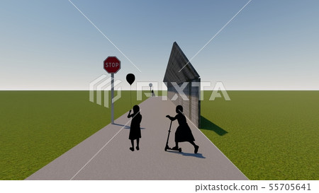 Block wall collapse sign CG7 - Stock Illustration [55705641] - PIXTA