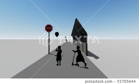 Block wall collapse sign CG10 - Stock Illustration [55705644] - PIXTA