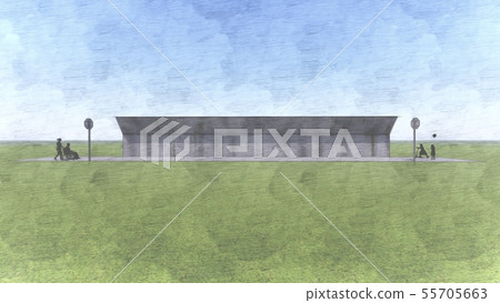 Block wall collapse sign CG13 - Stock Illustration [55705663] - PIXTA