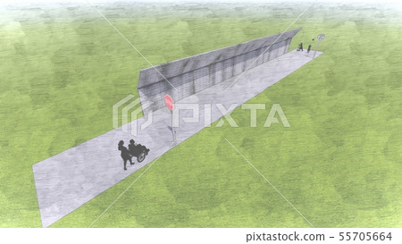 Block wall collapse sign CG14 - Stock Illustration [55705664] - PIXTA