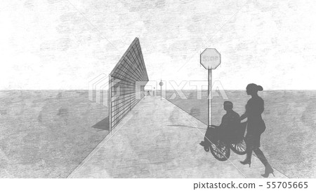 Block wall collapse sign CG15 - Stock Illustration [55705665] - PIXTA