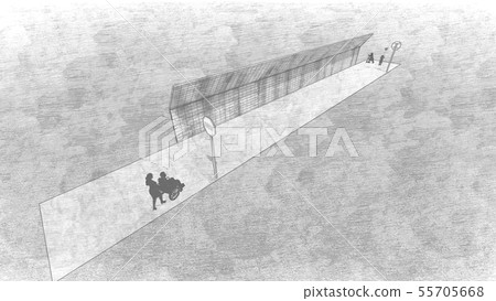 Block wall collapse sign CG18 - Stock Illustration [55705668] - PIXTA