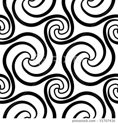 Swirl seamless pattern. Abstract illusion - Stock Illustration ...