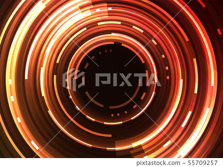 orange red circle digital pixel abstract - Stock Illustration [55709257 ...