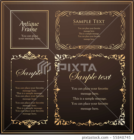 Luxury frame design, calligraphic material,... - Stock Illustration ...