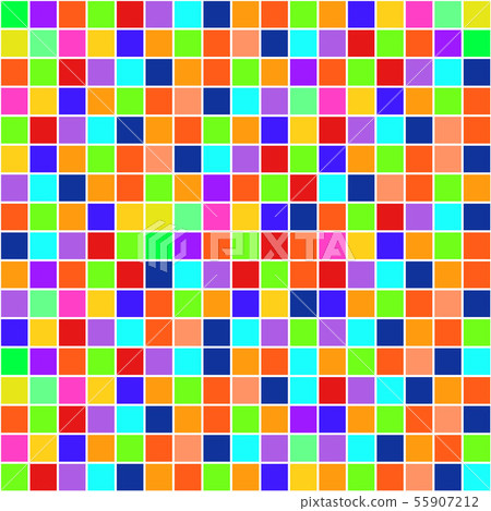 Square multicolor for wallpaper background vector-插圖素材 [55907212] - PIXTA圖庫