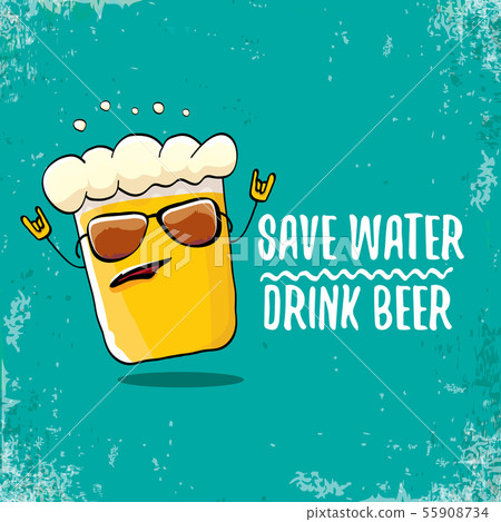 Save water drink beer vector concept... - Stock Illustration [55908734 ...