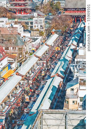 [Tokyo] Asakusa - Stock Illustration [55909501] - PIXTA