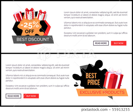 Promo Price Web Site Templates, Advertising labels - Stock Illustration ...