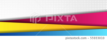 Abstract colorful tech corporate banner design - Stock Illustration ...