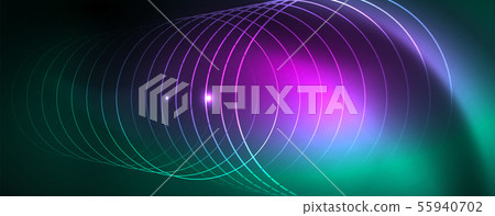 Shiny glowing design background, neon style... - Stock Illustration ...