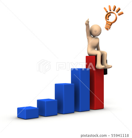 Concept representing number one sales - Stock Illustration [55941118 ...