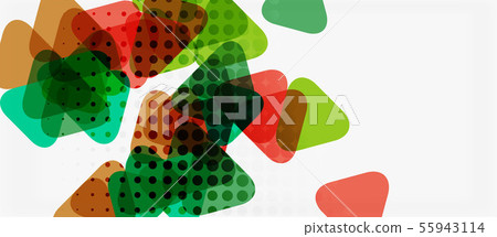 Vector triangle geometric abstract composition... - Stock Illustration ...