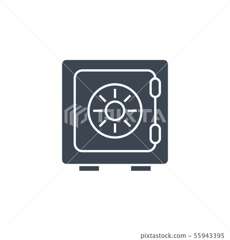 Safe related vector glyph icon. - Stock Illustration [55943395] - PIXTA