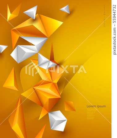 Abstract 3D Polygonal pattern for background - Stock Illustration ...