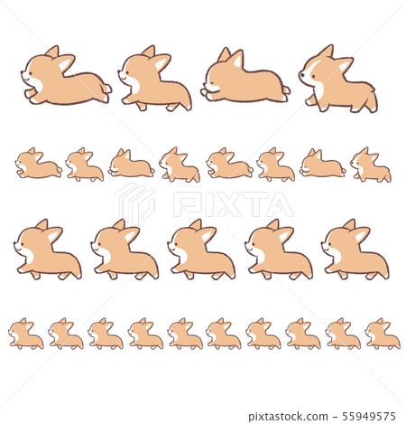 Corgi line set - Stock Illustration [55949575] - PIXTA