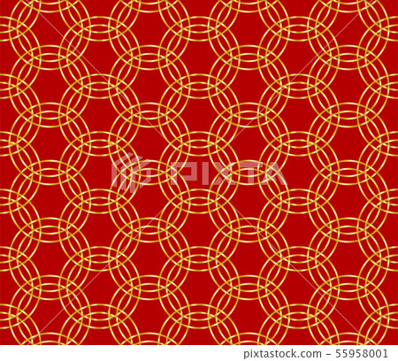 Red and golden chinese traditional pattern - Stock Illustration ...