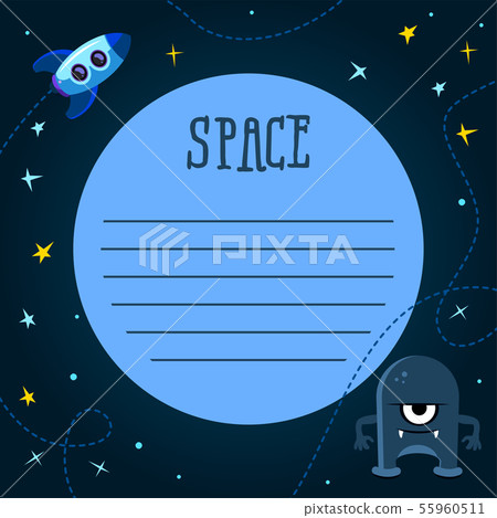 Spaceship background with space for your text... - Stock Illustration ...