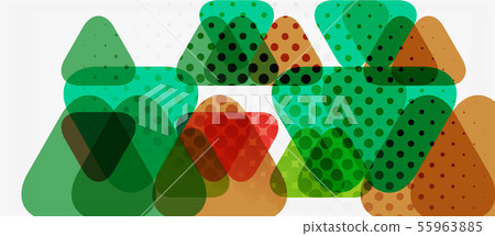 Vector triangle geometric abstract composition... - Stock Illustration ...
