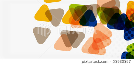Vector triangle geometric abstract composition... - Stock Illustration ...