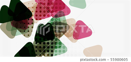 Vector triangle geometric abstract composition... - Stock Illustration ...