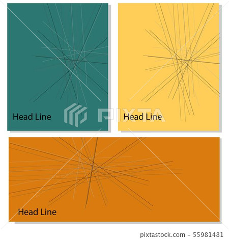 Poster with line abstract vector - Stock Illustration [55981481] - PIXTA