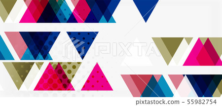 Vector triangle geometric abstract composition... - Stock Illustration ...
