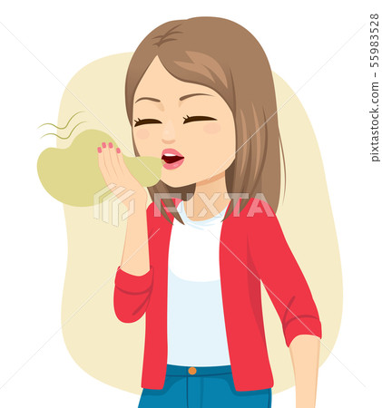 Bad Breath Cartoon Logo