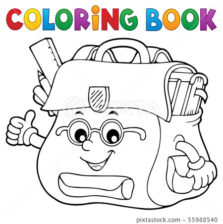 School Bag Coloring Page 3+ Thousand School Bag Coloring Page