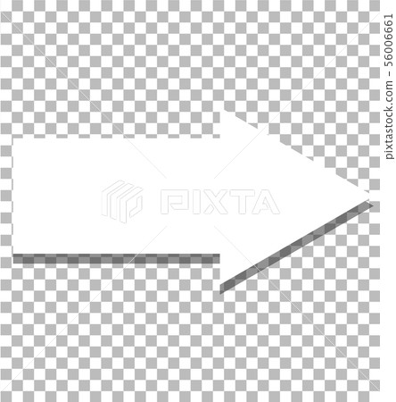 white arrow icon on transparent background. - Stock Illustration ...