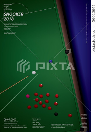 Snooker Championship Poster Design Template Vector - Stock Illustration ...